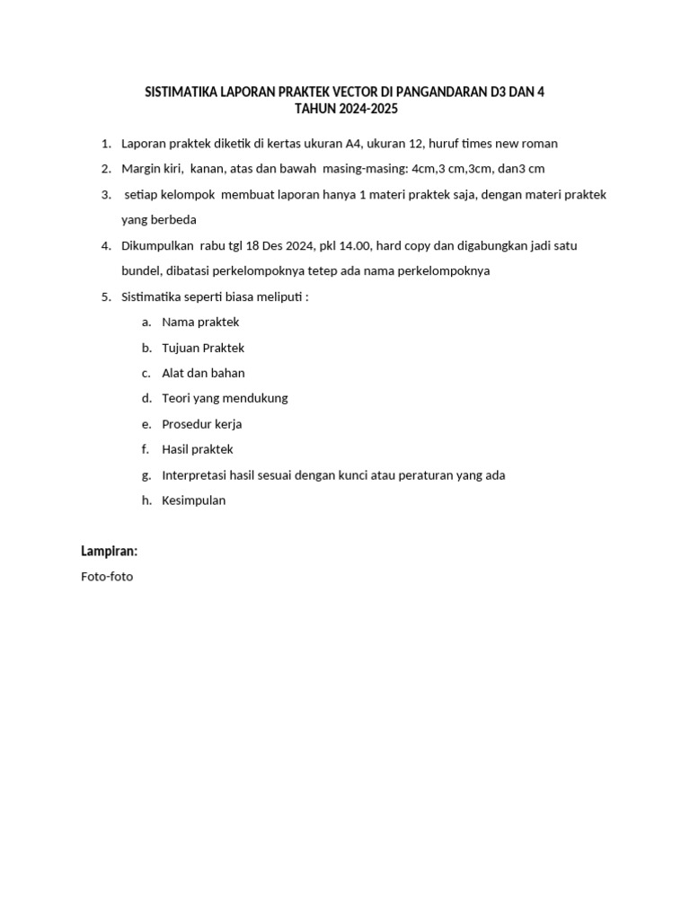 Sistimatika Laporan Praktek Vector Di Pangandaran d3 Dan 4 | PDF