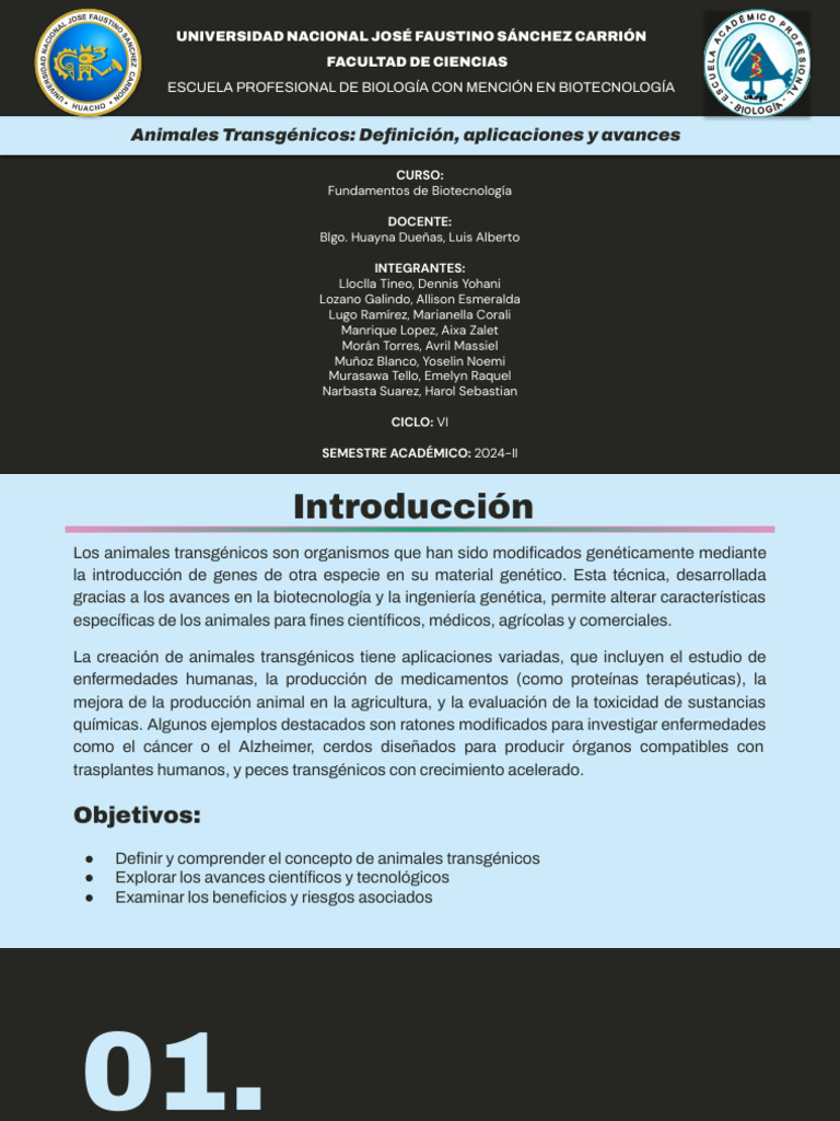 G3 - Animales Transgénicos | PDF | Organismo genéticamente modificado ...