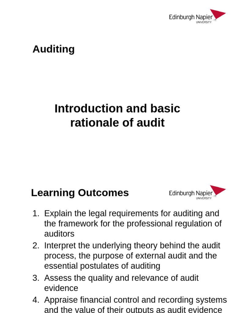 Session 1. Introduction Student | PDF | Audit | Internal Audit