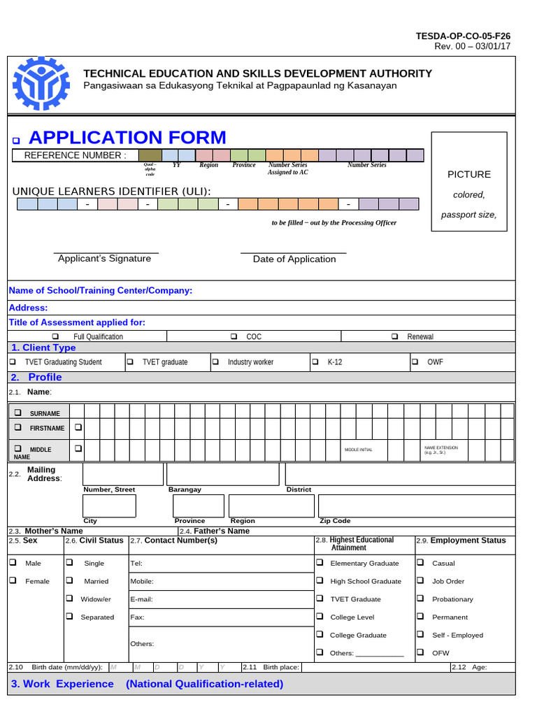 BLANK Competency Assessment Forms | PDF