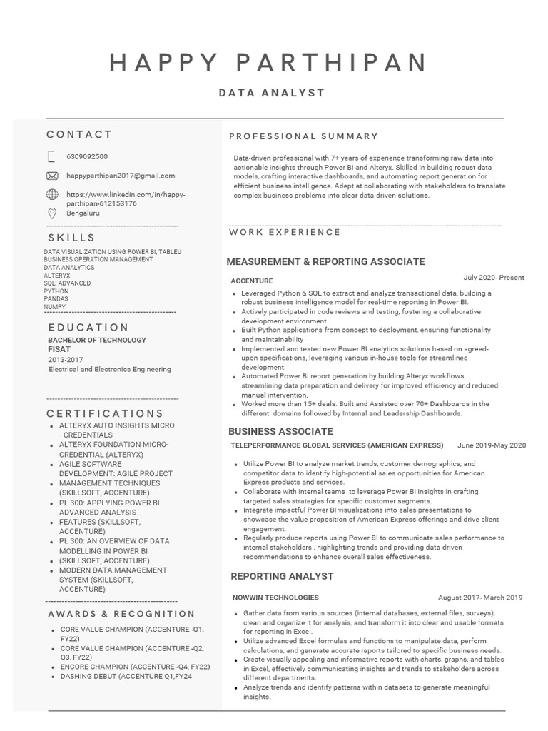 Happy Parthipan (1) | PDF | Business Intelligence | Data