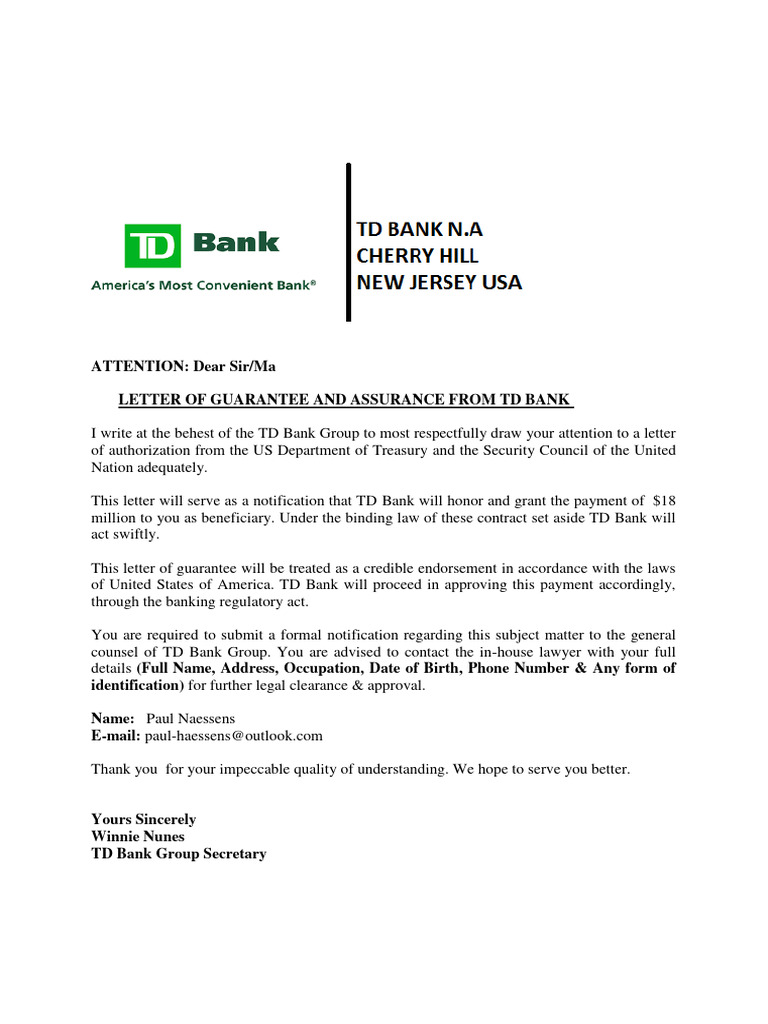 TD BANK | PDF