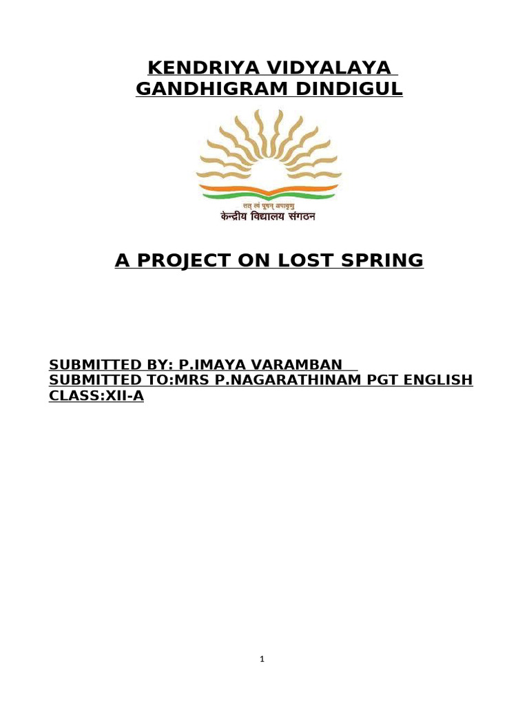 English Investigatory Project Lost Spring | PDF | Child Labour