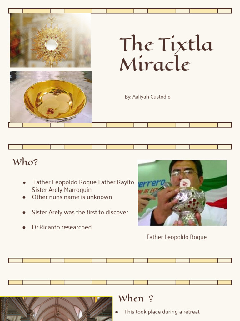 Tixtla Eucharistic Miracle of 2006 | PDF