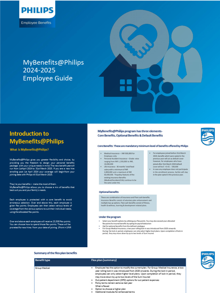 MyBenefits@Philips 2024-2025 Guide | PDF | Payroll Tax | Life Insurance