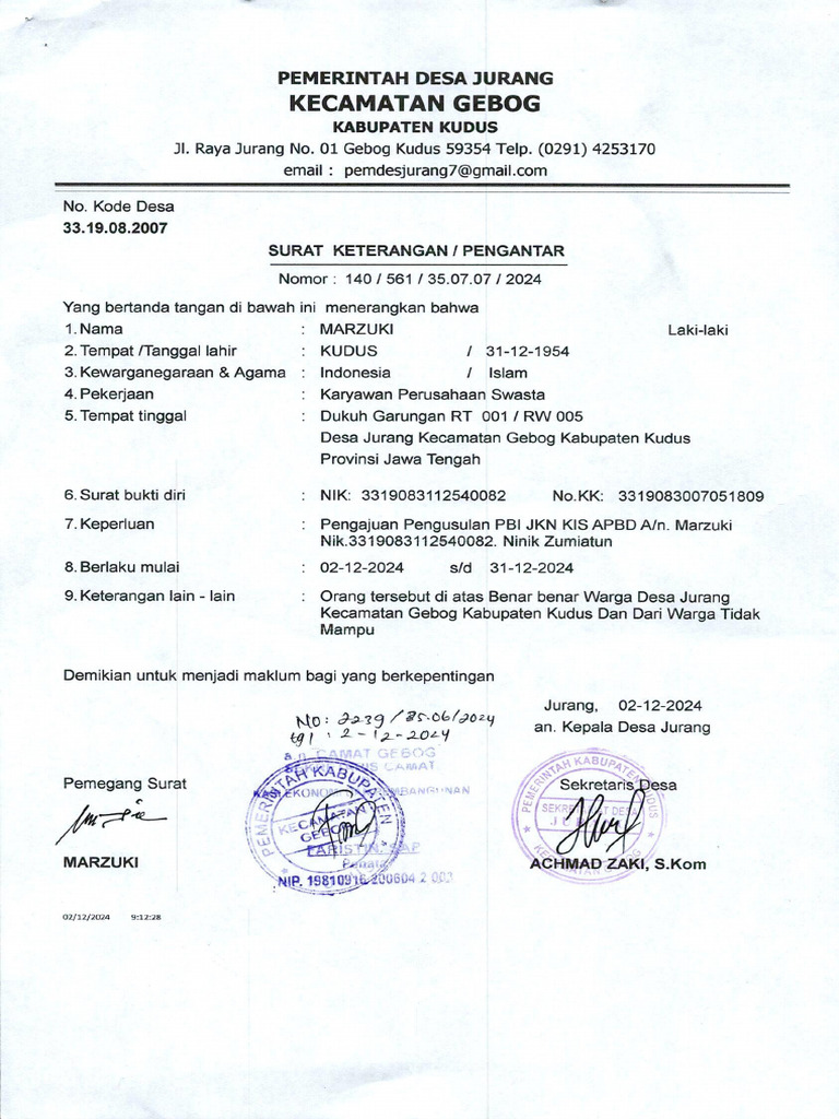 SKTM Marzuki - 0001 | PDF