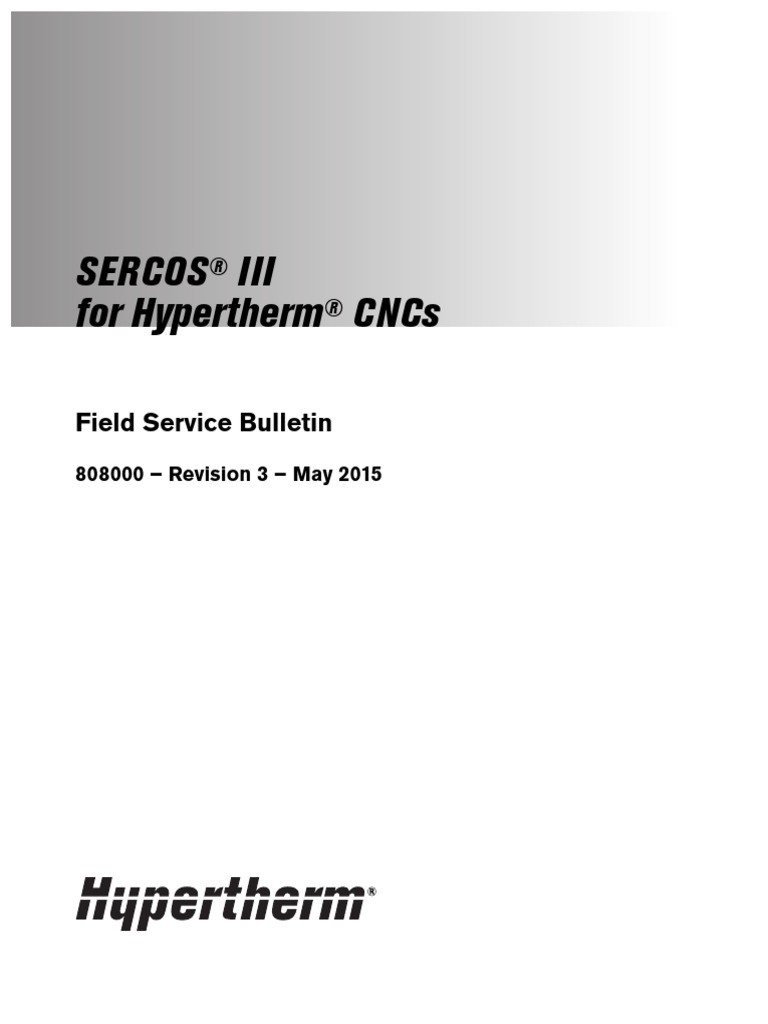 FSB 808000r3 Sercos | PDF | Numerical Control | Input/Output