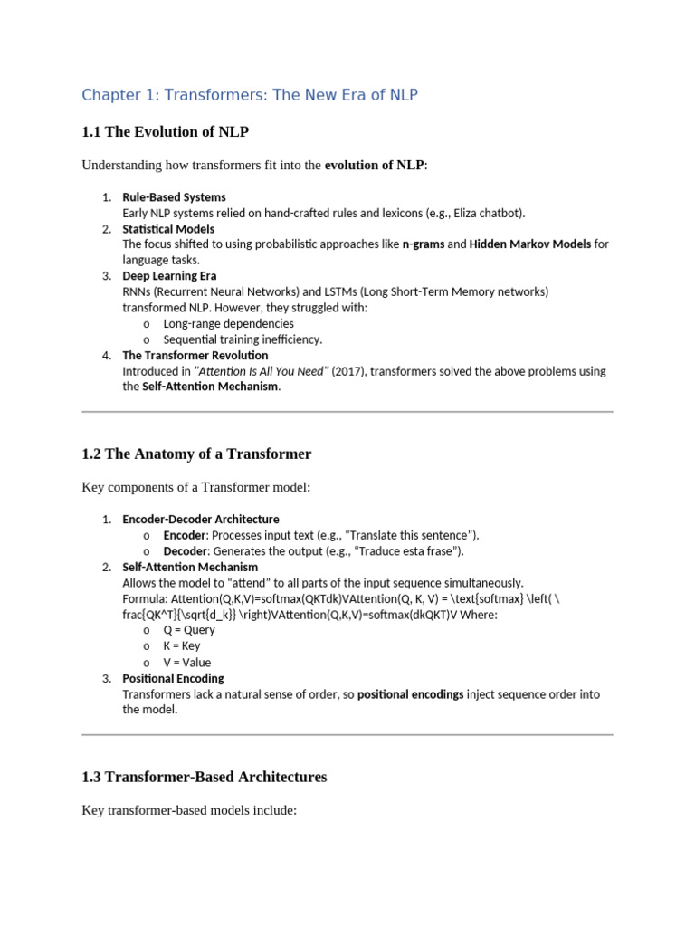 Transformers in NLP: A New Era | PDF
