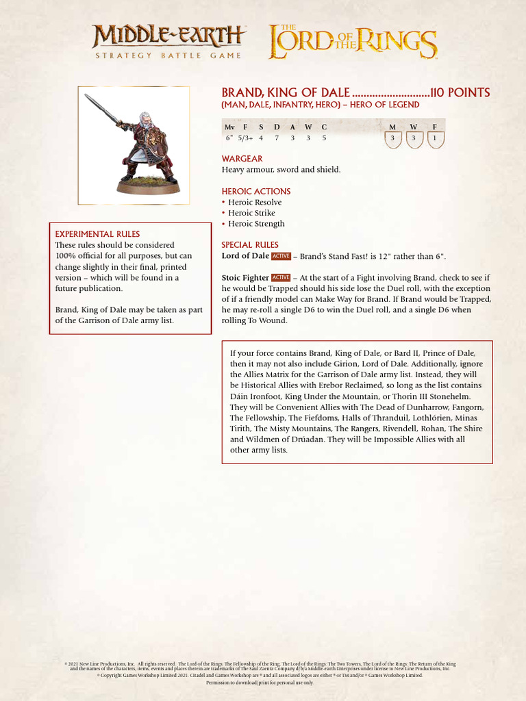 King Brand and Bard II | PDF | The Lord Of The Rings | Middle Earth