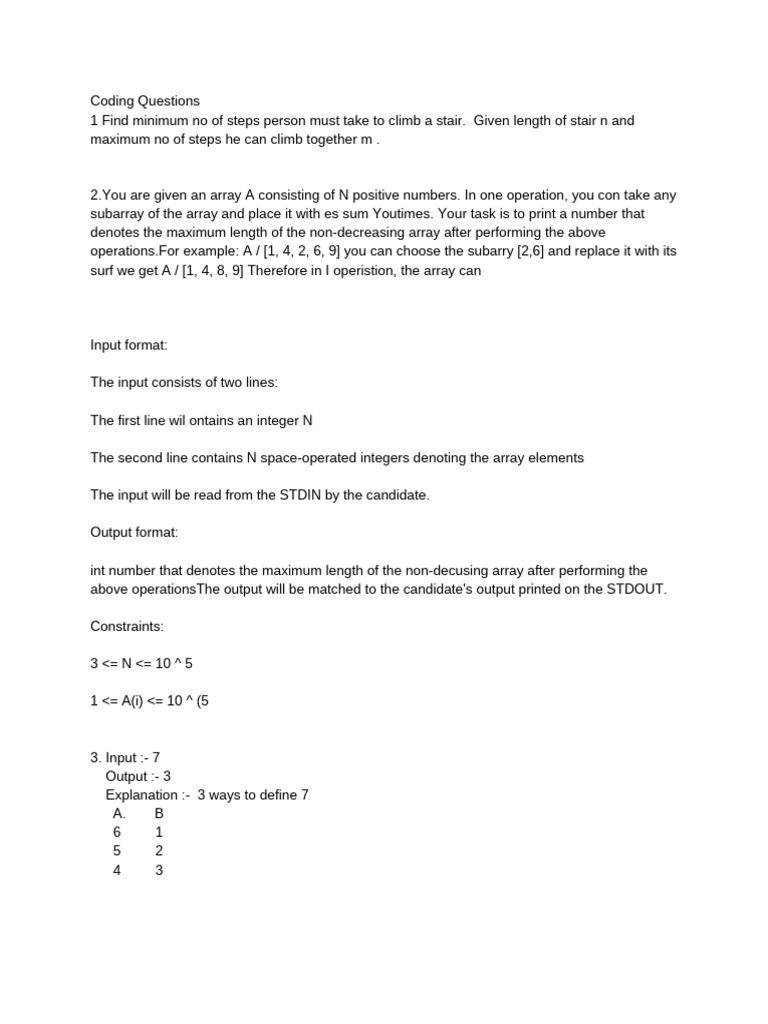 Accenture Question Set | PDF | Computer Programming