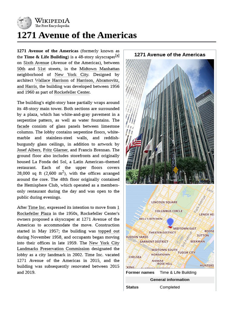 1271 Avenue of The Americas | PDF