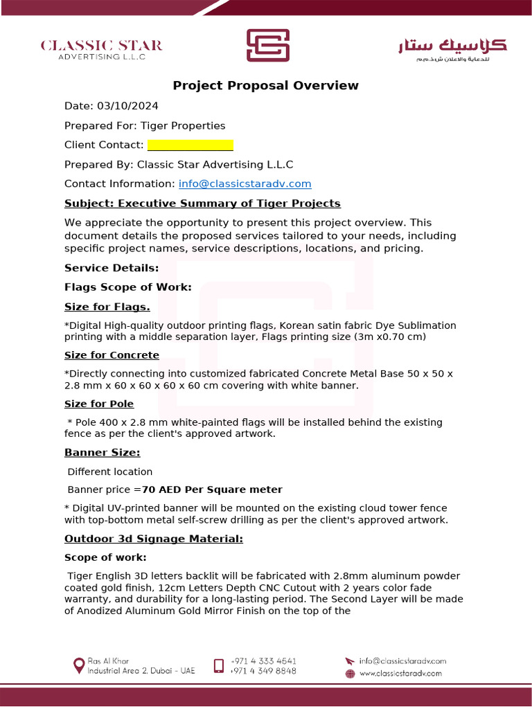 Project Proposal Overview | PDF