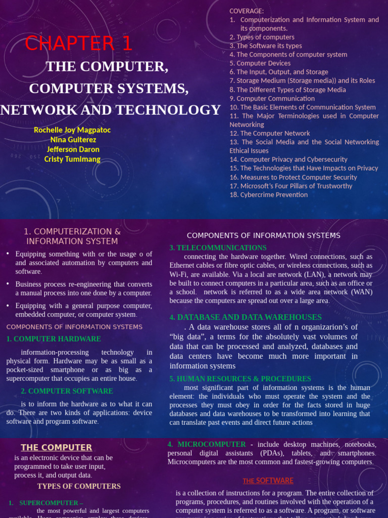 Computer Systems and Networking Overview | PDF | Computer Data Storage ...