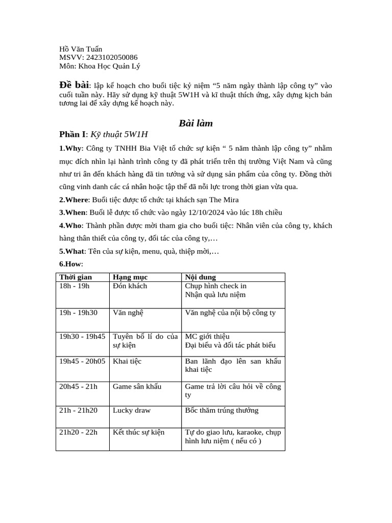 BÀI TẬP KHQL 03 | PDF