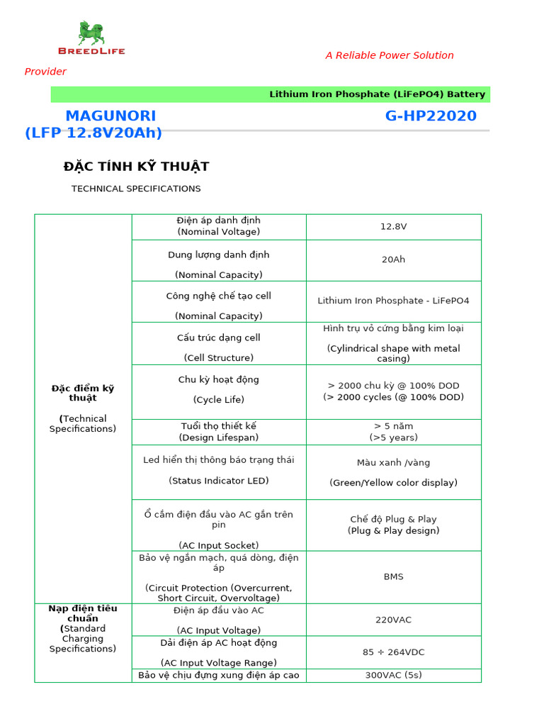Pin MPD 12.8V20Ah V3 2024 | PDF