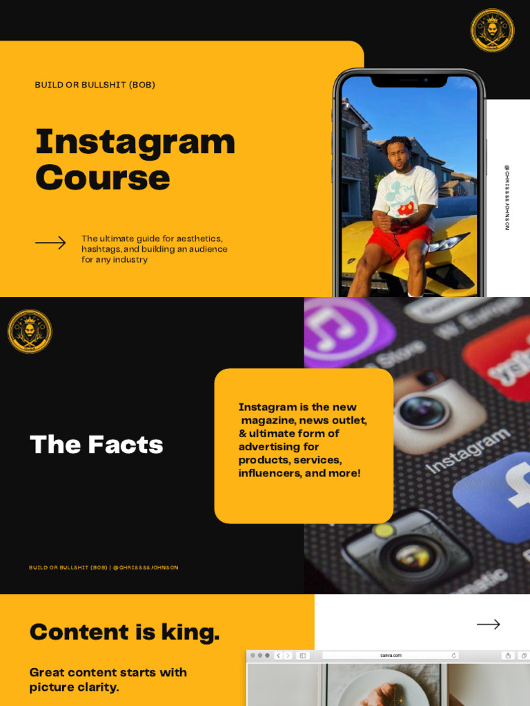 Build or Bullshit IG Course-Compressed | PDF | Brand | Photograph