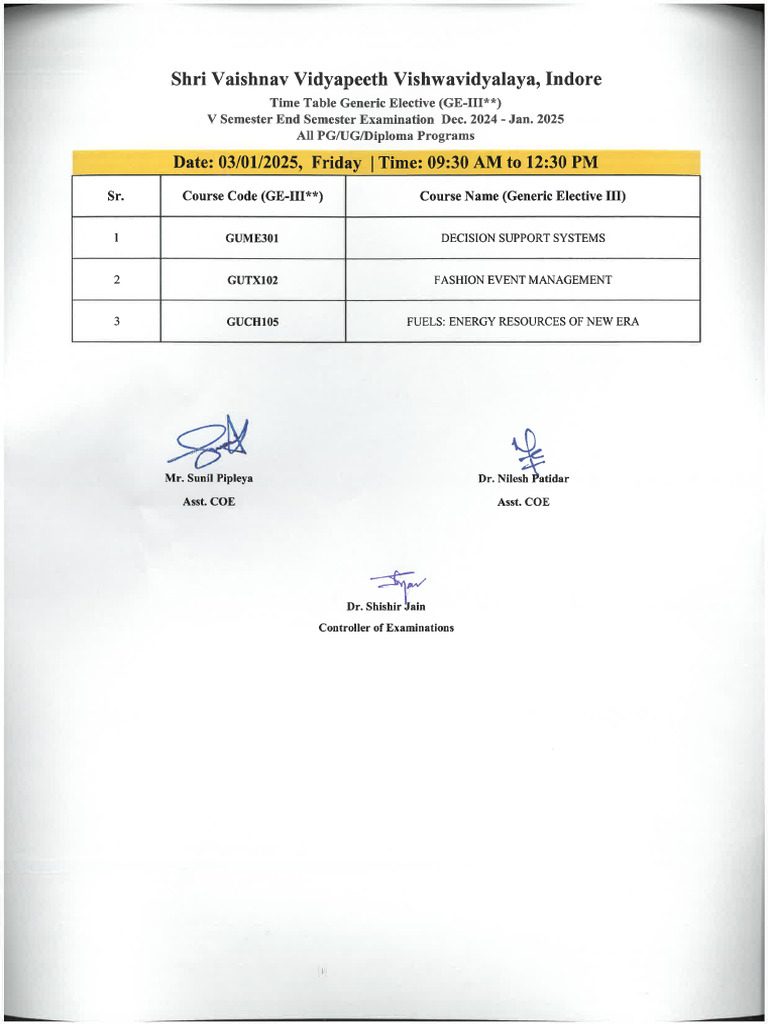 Generic Elective V Sem | PDF