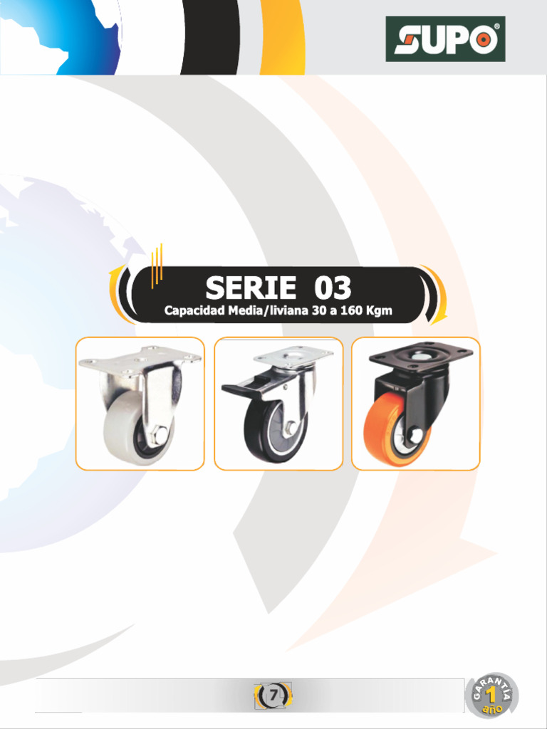 Ruedas SUPO: Capacidades y Usos | PDF | Acero | Rueda