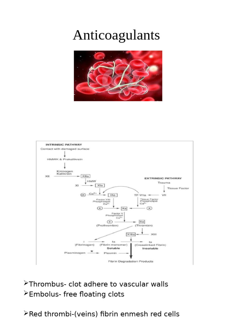 Anticoagulant (2) | PDF | Coagulation | Thrombus