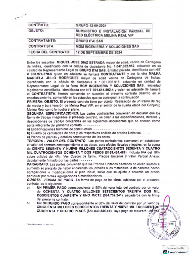 Contrato Electrico | PDF