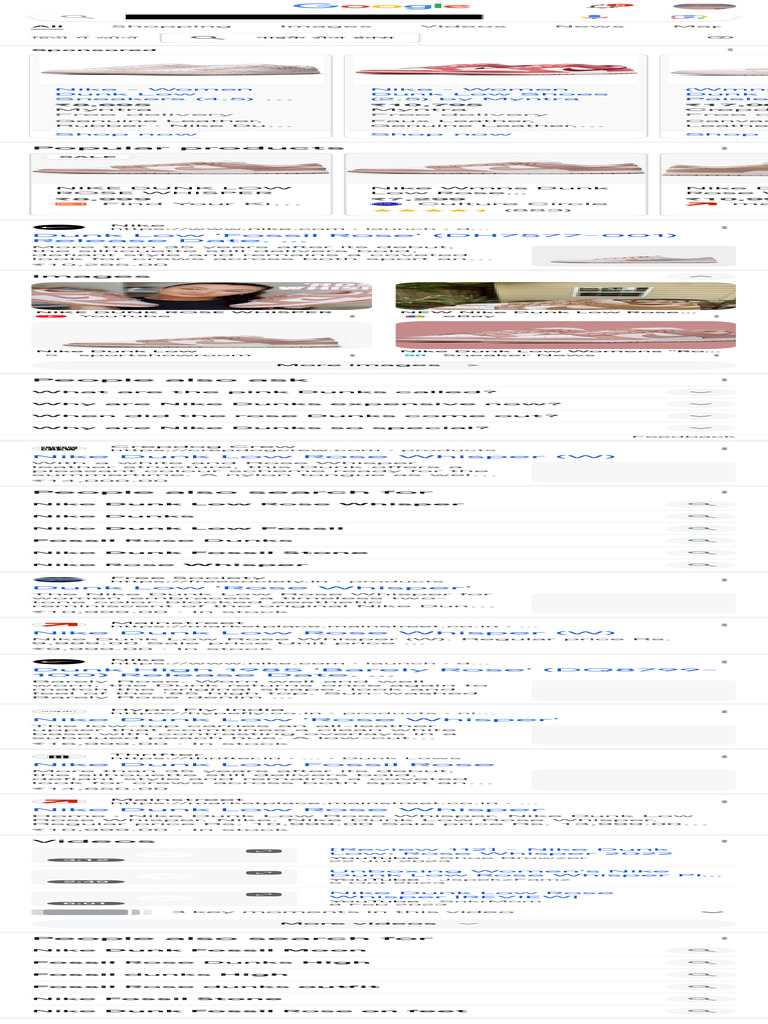 Nike Rose Dunks - Google Search | PDF | Sneakers | Nike