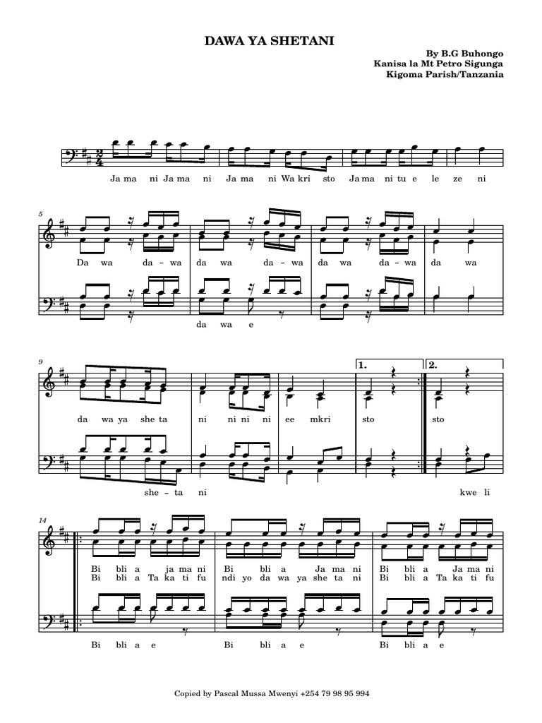 Dawa Ya Shetani | PDF