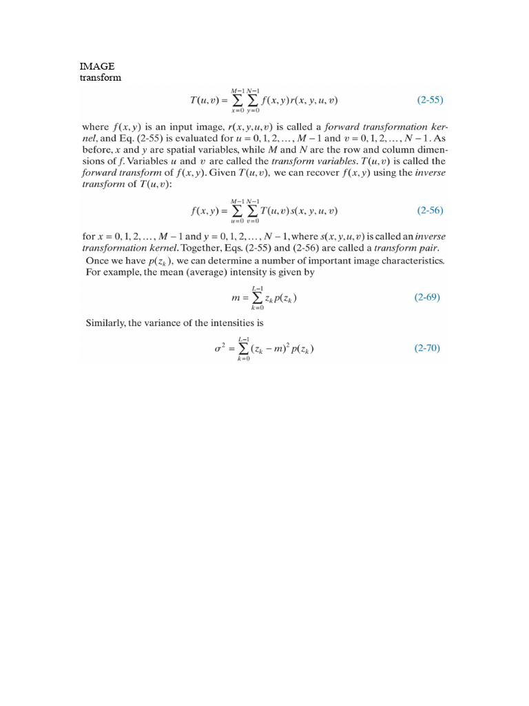 DIPCHnsform | PDF | Filter (Signal Processing) | Image Segmentation