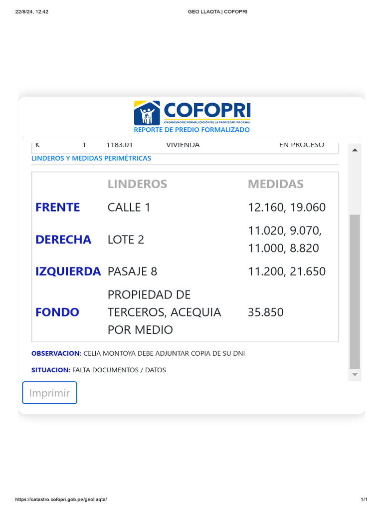 Geo Llaqta _ Cofopri | PDF