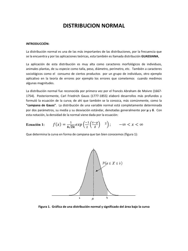 Aplicaciones de la Distribución Normal | PDF | Distribución normal ...