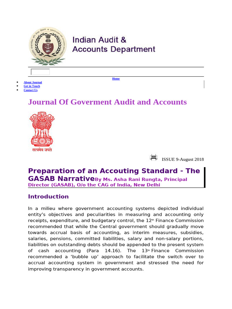 I.G.A.Standrads bu GASAB | PDF | Accounting | Audit