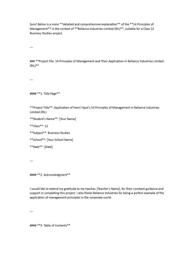 Project File of Buisness Studies | PDF | Business