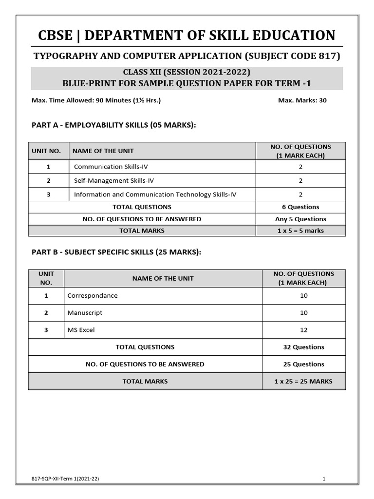 817 Typography Comp Appl SQP T1 | PDF | Microsoft Excel | Proofreading