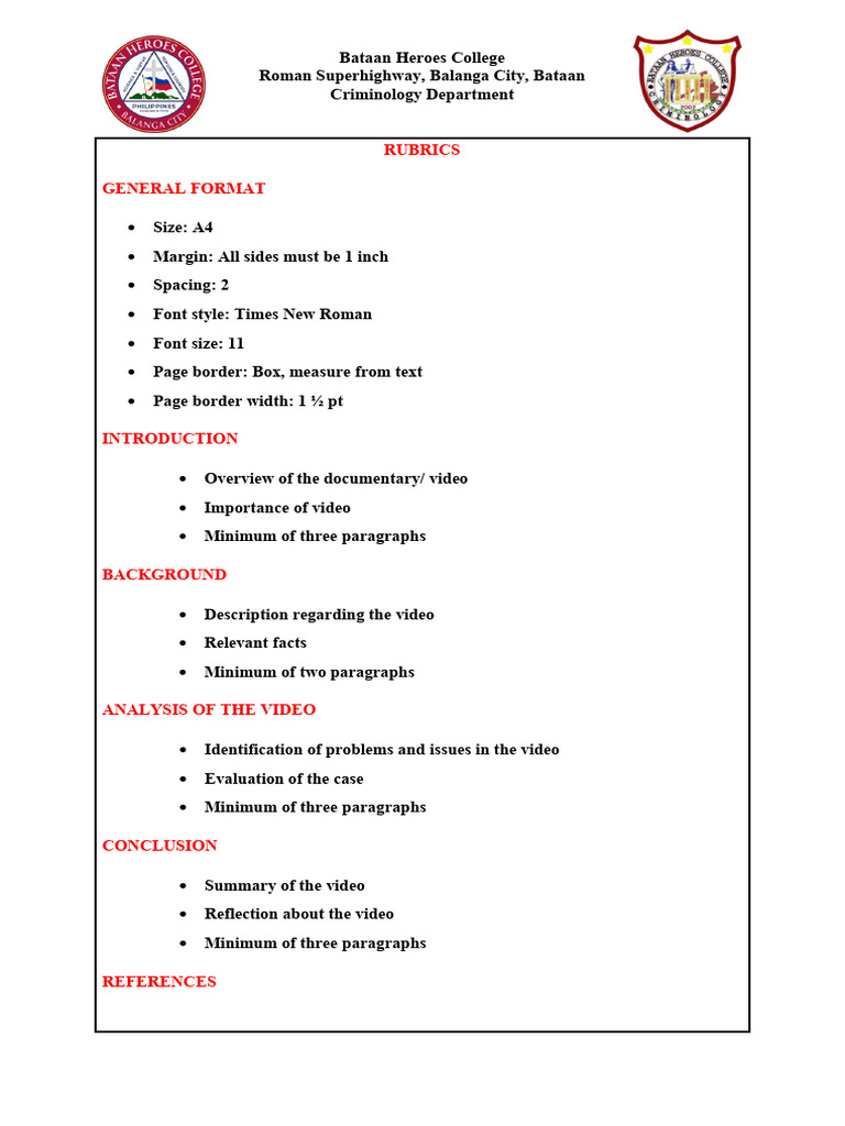 TCMP Rubrics | PDF