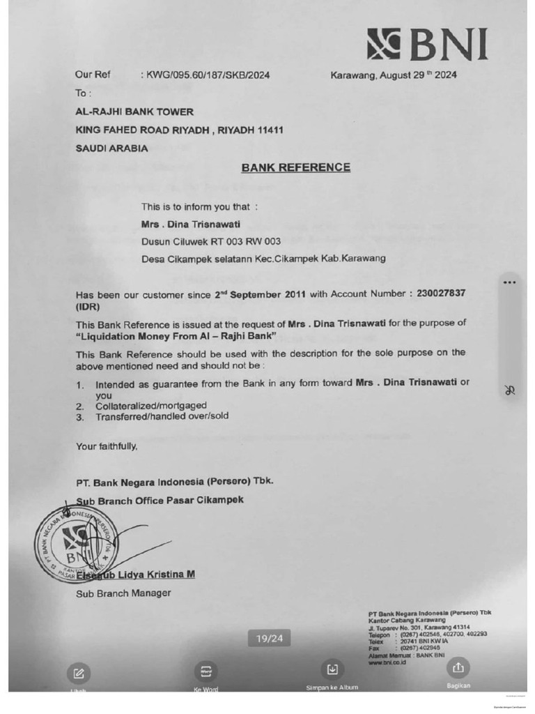 Liquidation Docs Dina Nov 03,2024 | PDF