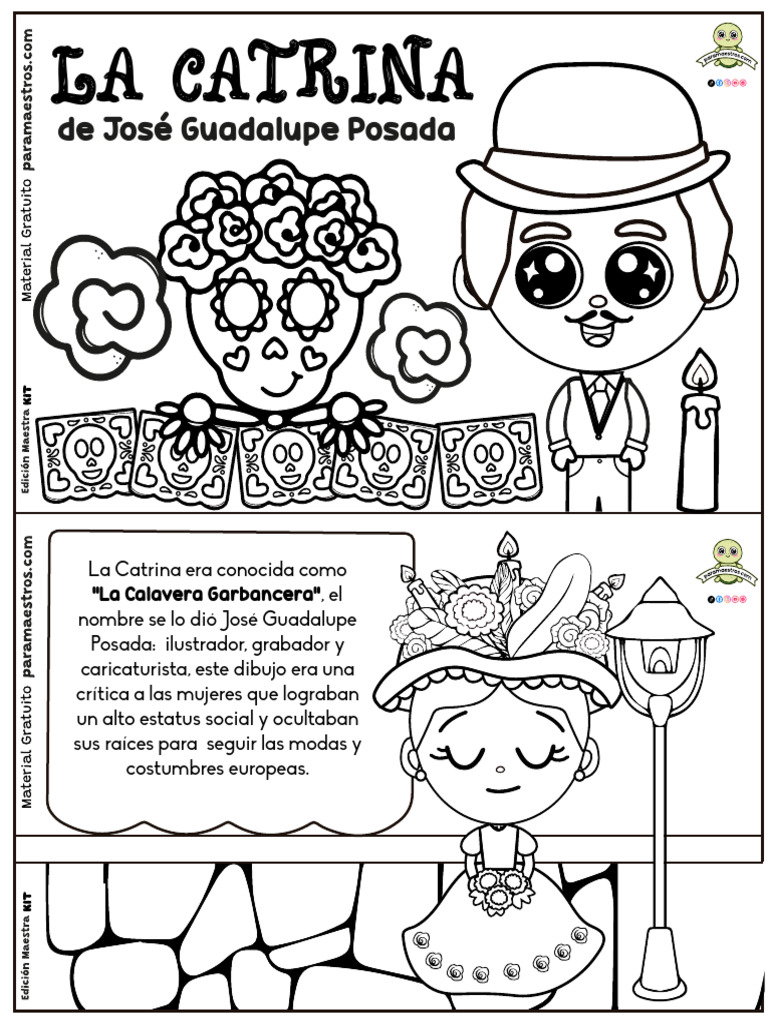 La Catrina Material Gratuito Paramaestroscom | PDF