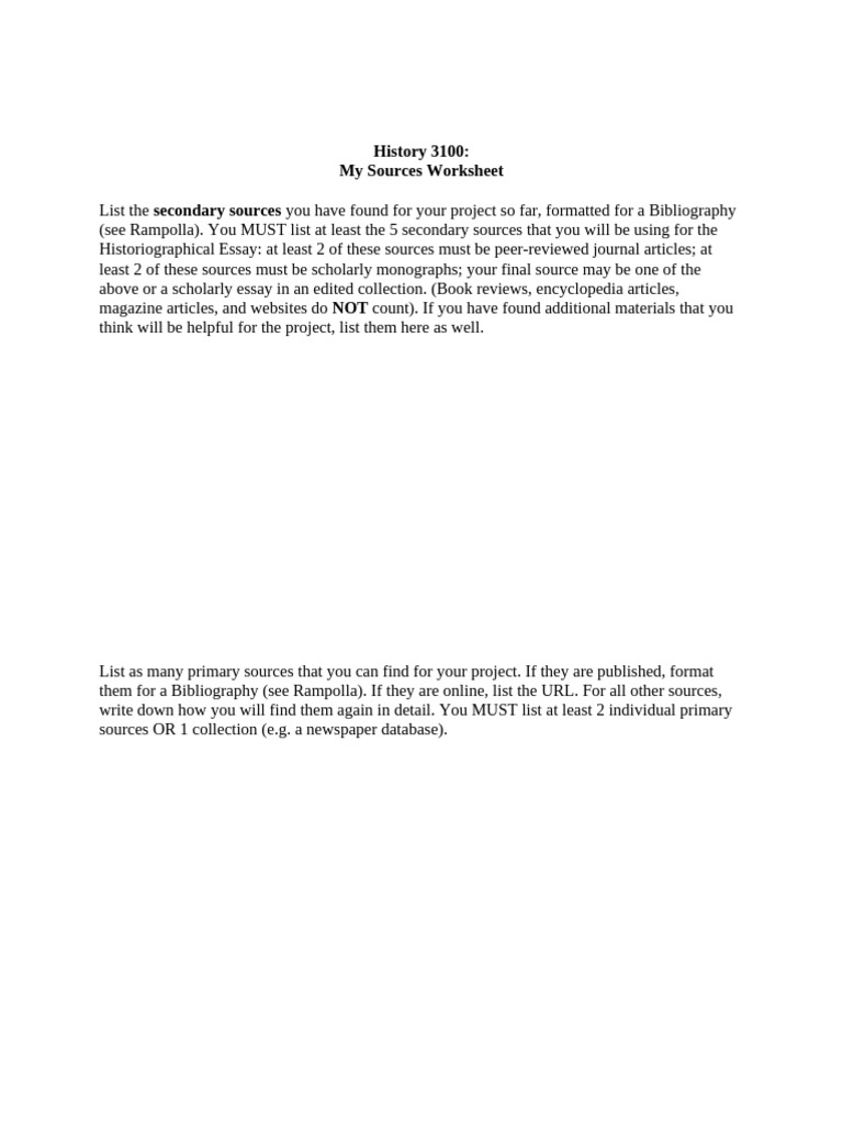 My Sources | PDF