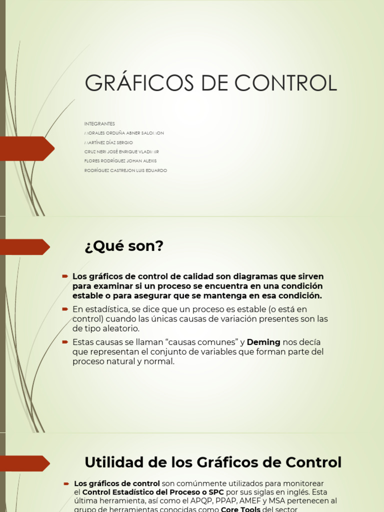 Graficos_de_control_exp1 | PDF | Calidad (comercial) | Diferencia
