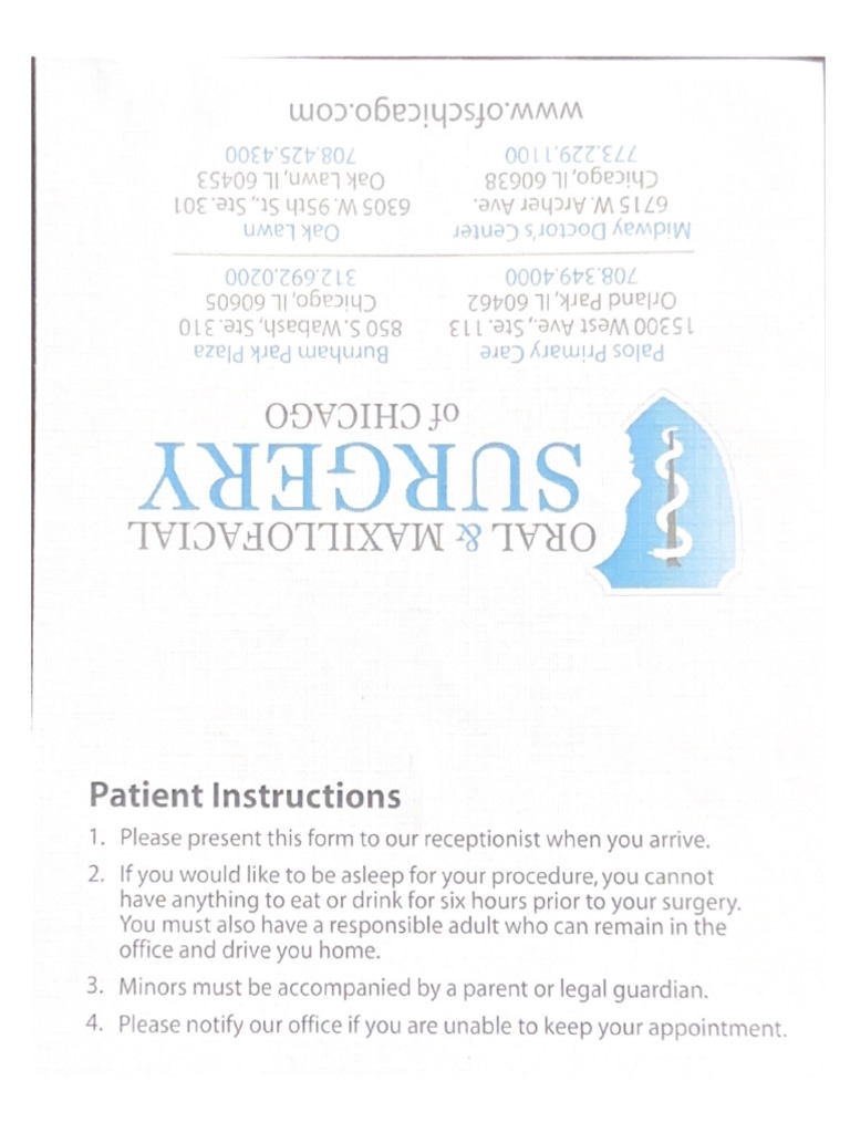 Patient Instructions Pdf