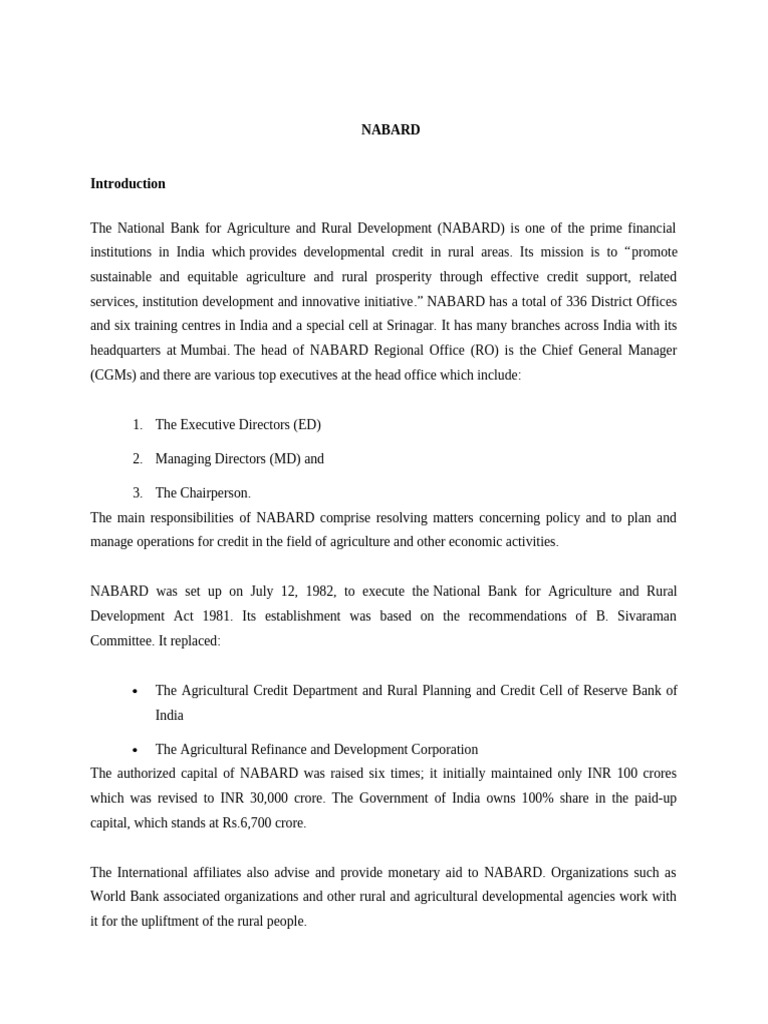 NABARD | PDF | Economies | Business