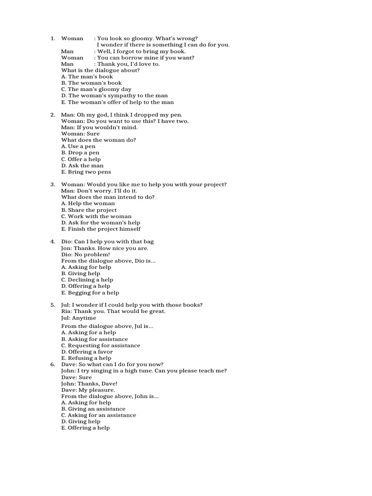 Template Soal Offering Help Pdf
