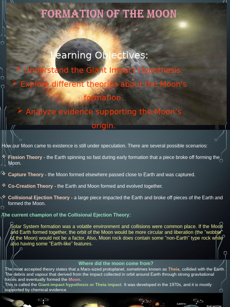 Formation of The Moon | PDF | Giant Impact Hypothesis | Moon