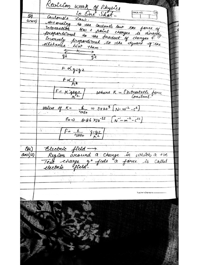 Physics Revision Work | PDF