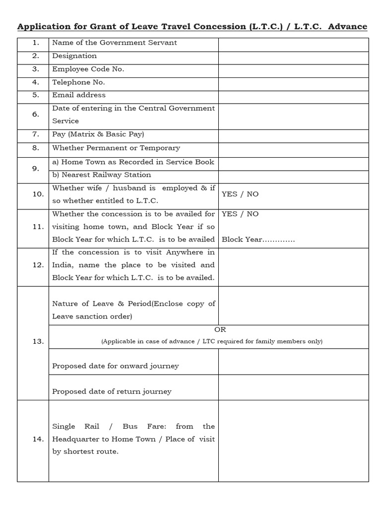 LTC & LTC Advane Form (1) | PDF