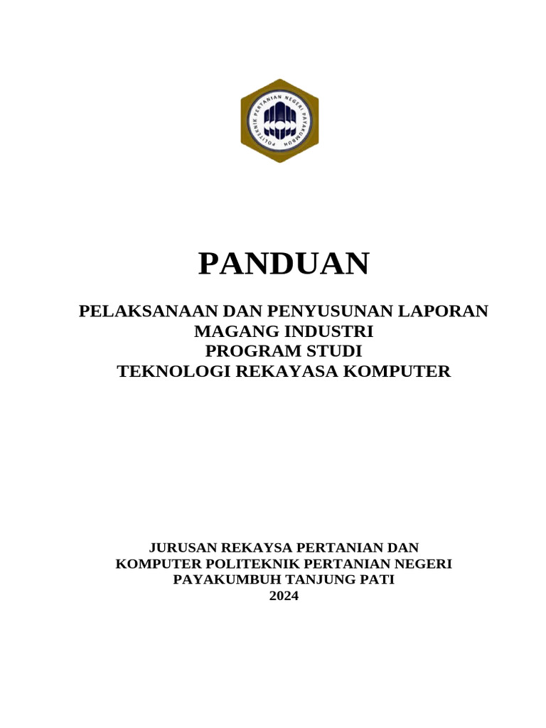 Panduan Pelaksanaan Dan Penyusunan Laporan Magang Industri TRK | PDF