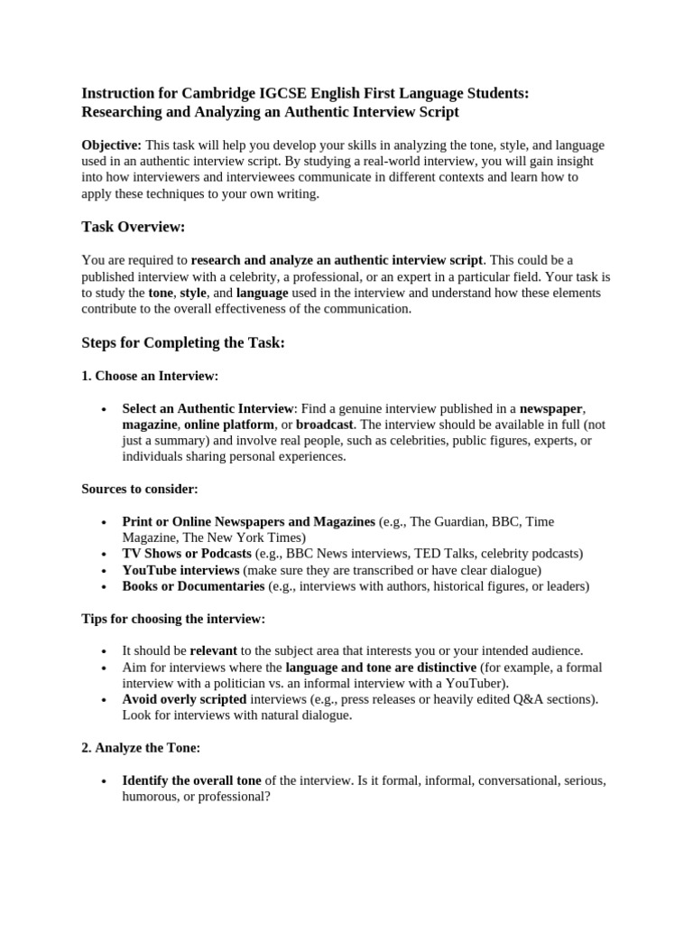 Interview Project 2 | PDF | Interview | Jargon