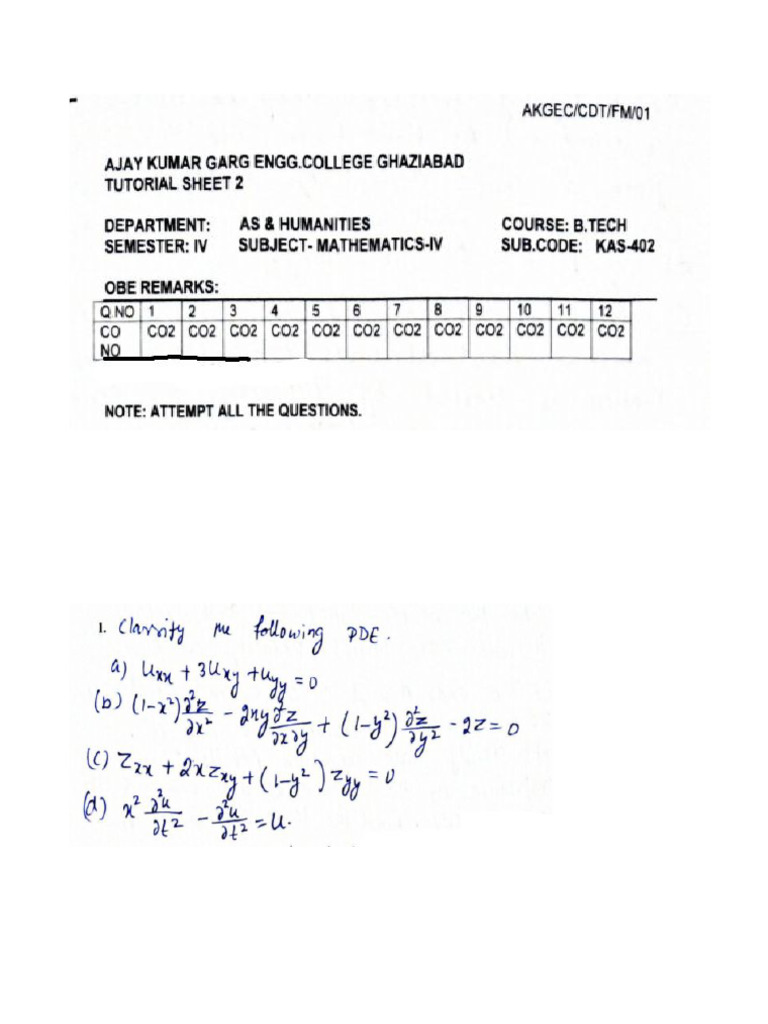 3) Maths Unit2 Tut2 | PDF