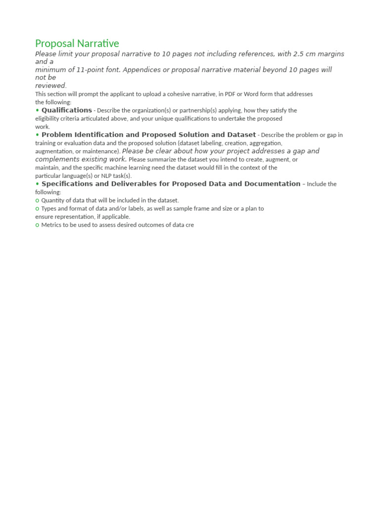 Proposal Narrative | PDF