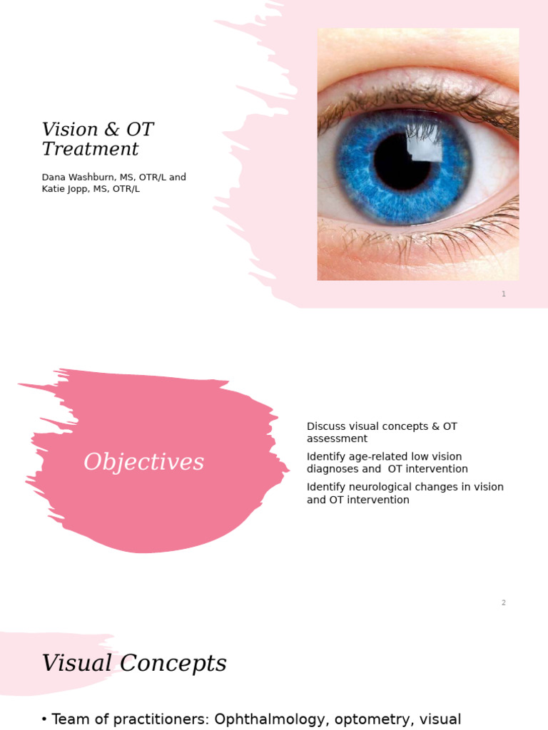 OT Interventions for Low Vision Disorders | PDF | Visual Impairment ...