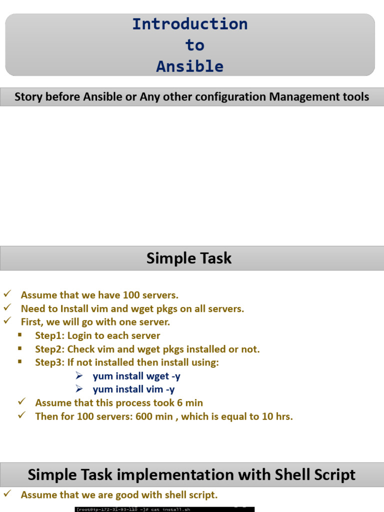 Introduction to Ansible Automation | PDF