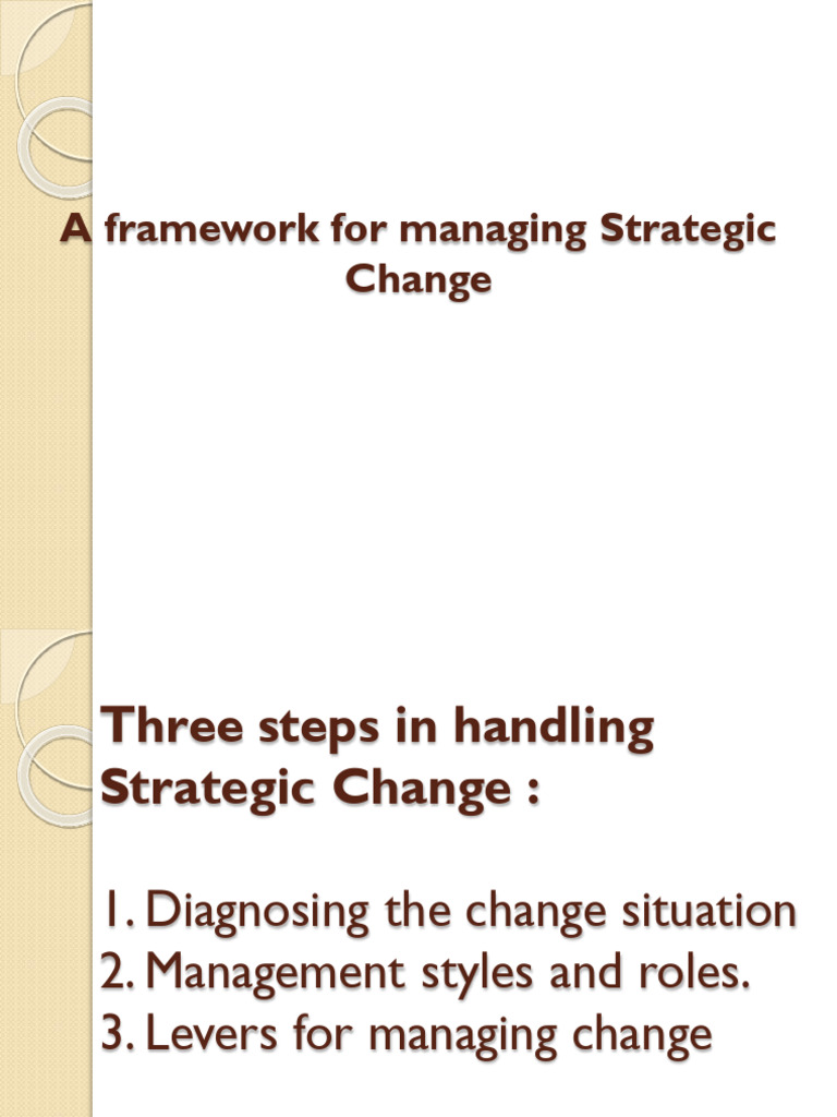 3 - Framework For Managing Strategic Change | PDF | Leadership | Business